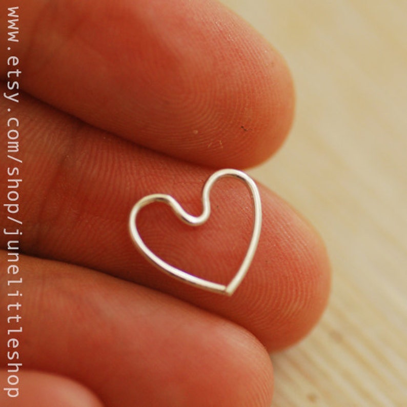 Cartilage Hoop Helix Hoop Heart Hoop Small 14k Gold Filled - Etsy