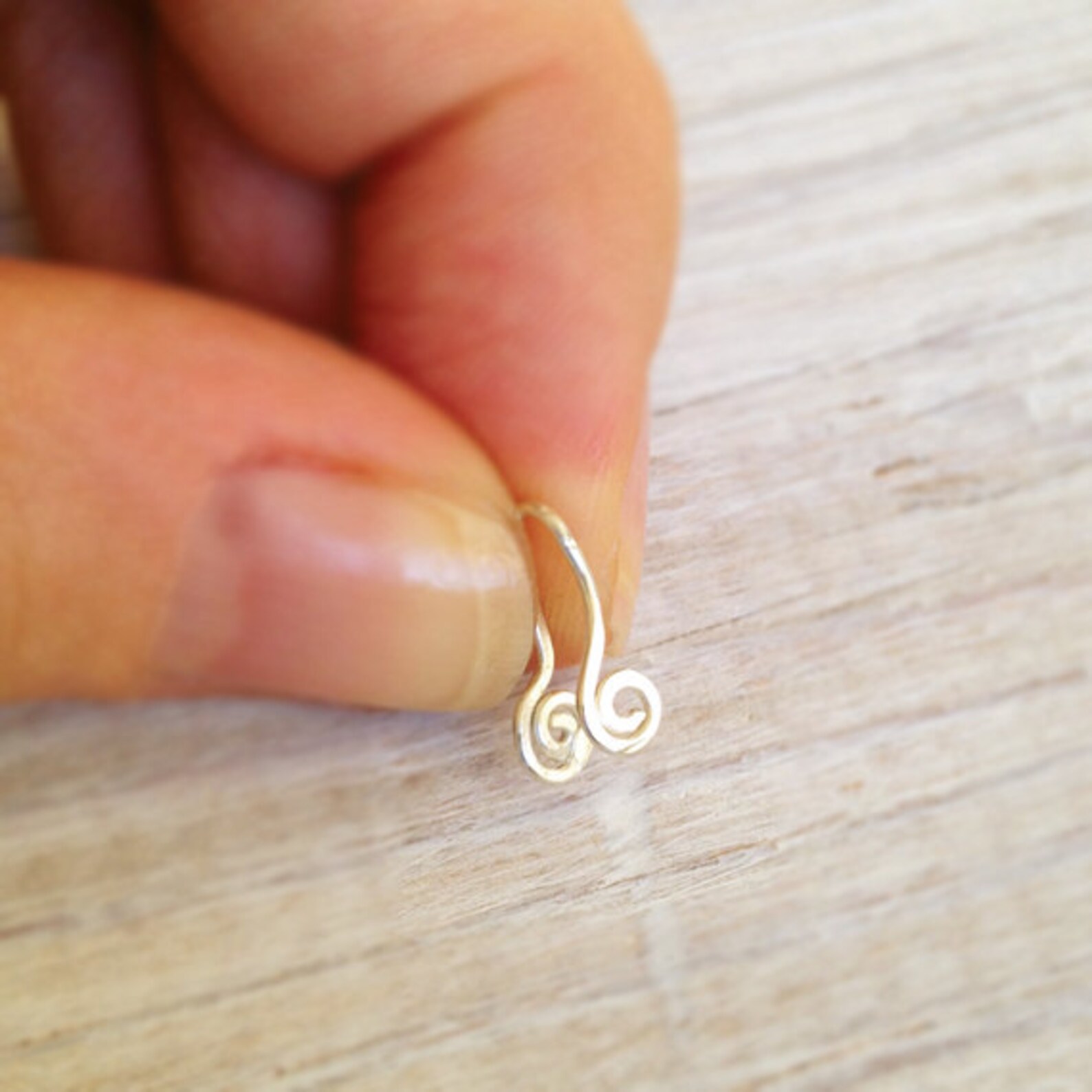 Fake Nose Ring Gold Nose Ring Body Jewelry Non Pierced - Etsy