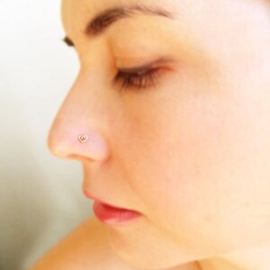 Heart Shaped Nose Screw, Nose Jewelry, Heart Nose Ring, Silver Nose ...