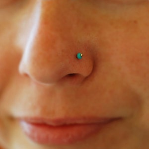 Tiny Pearl Nose Stud - Ear,cartilage,helix,tragus, Gold Nose Stud ...