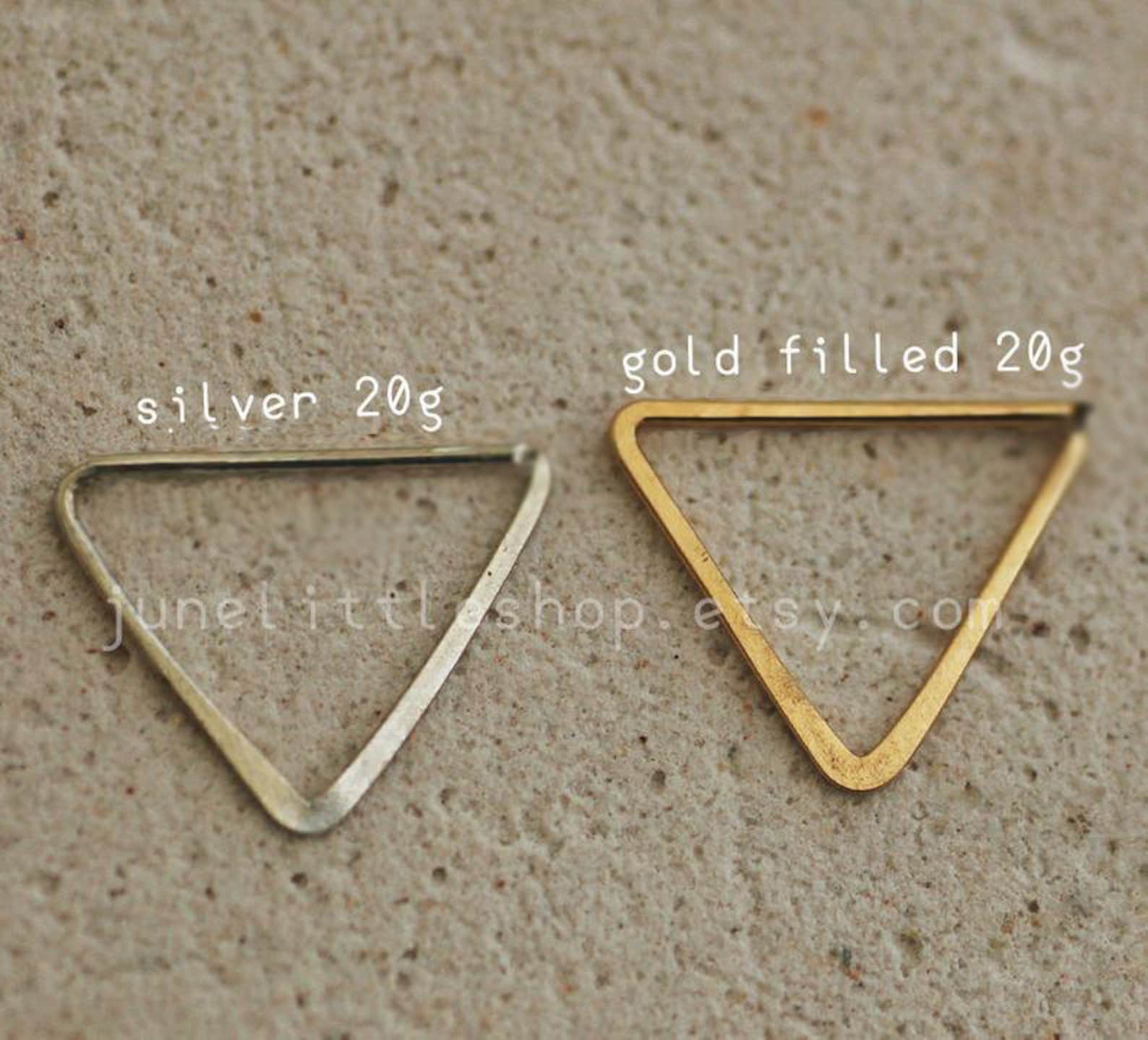 Triangle Septum Nose Ring Septum Ring Gold Gold Septum - Etsy