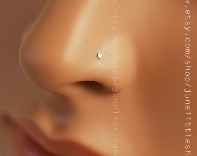 Tiny Nose Stud 14k Gold Filled Nose Stud Dome Head Gold Nose - Etsy