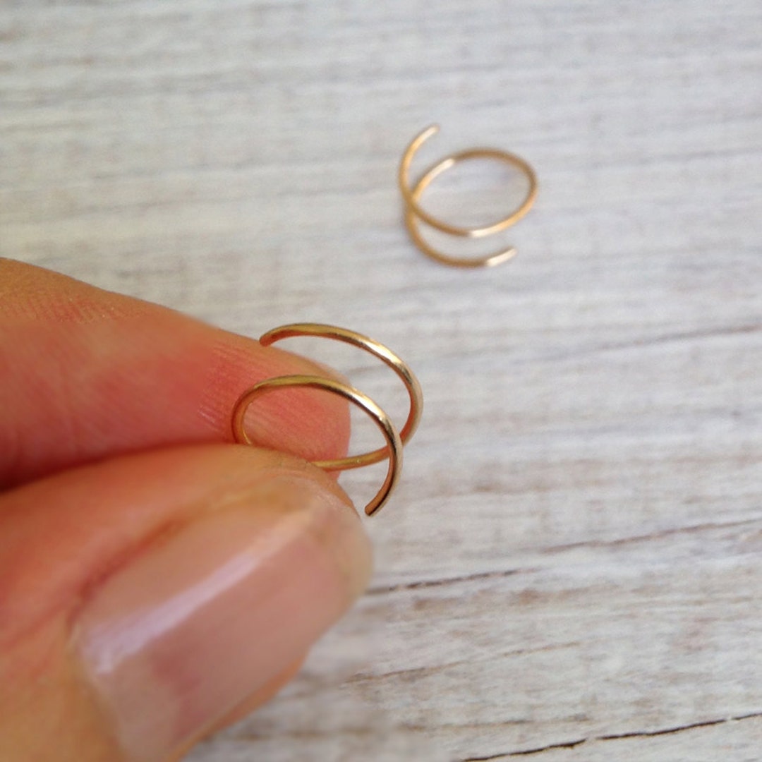 Gold Hoops, Everyday Hoop, Tiny Hoop, Simple Gold Hoops, Silver Hoop ...