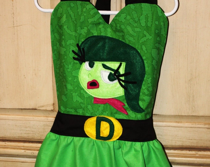 Pixar Inside Out Inspired Disgust Dress up Apron Costume - Etsy