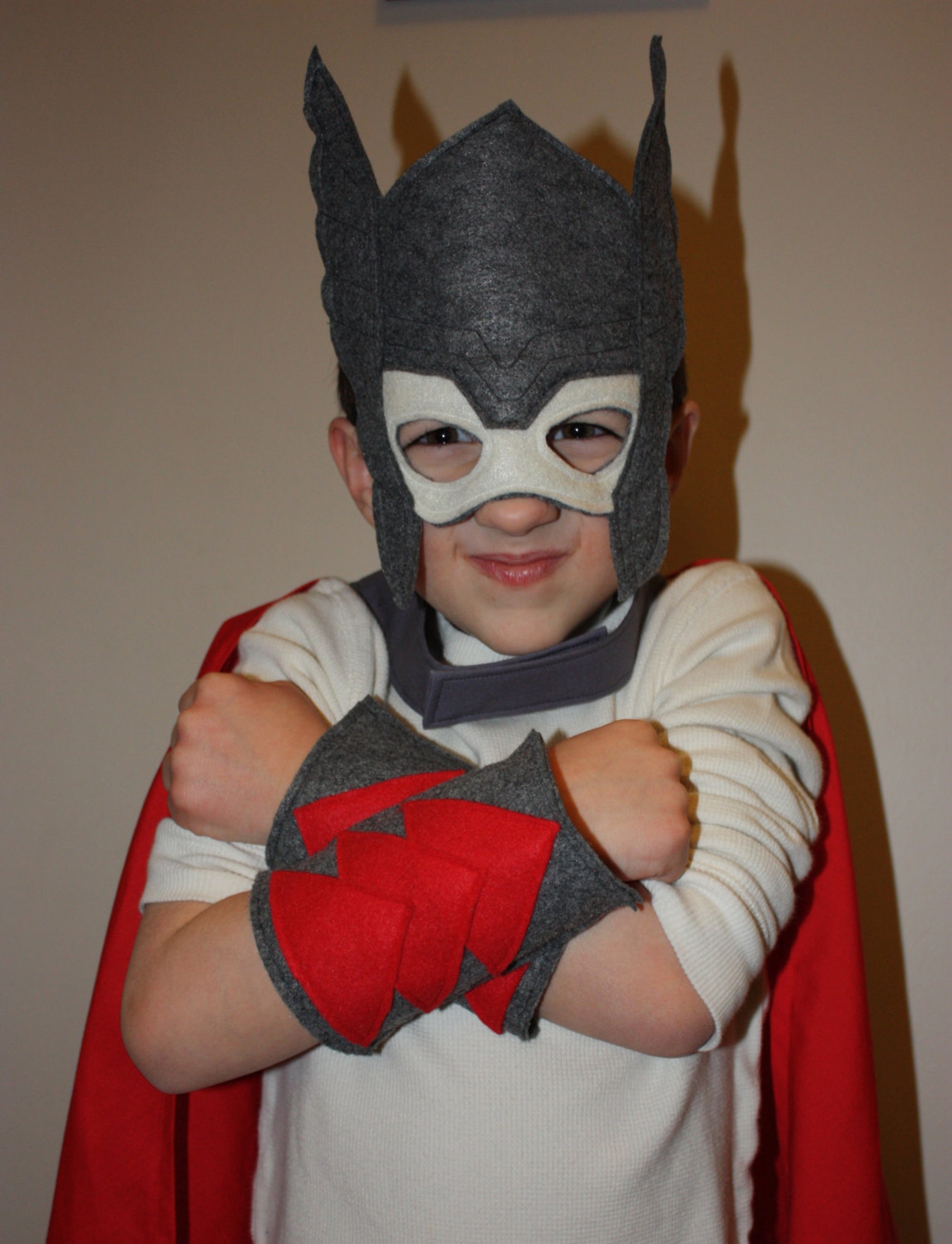 Thor Inspired Cape, Mask and Arm Cuffs - Etsy