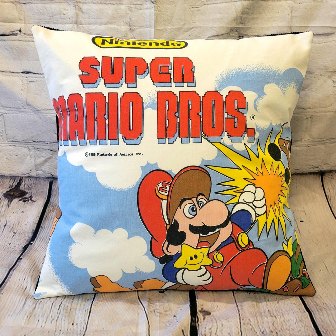 Custom Throwback Retro Super Mario Pillow - Etsy