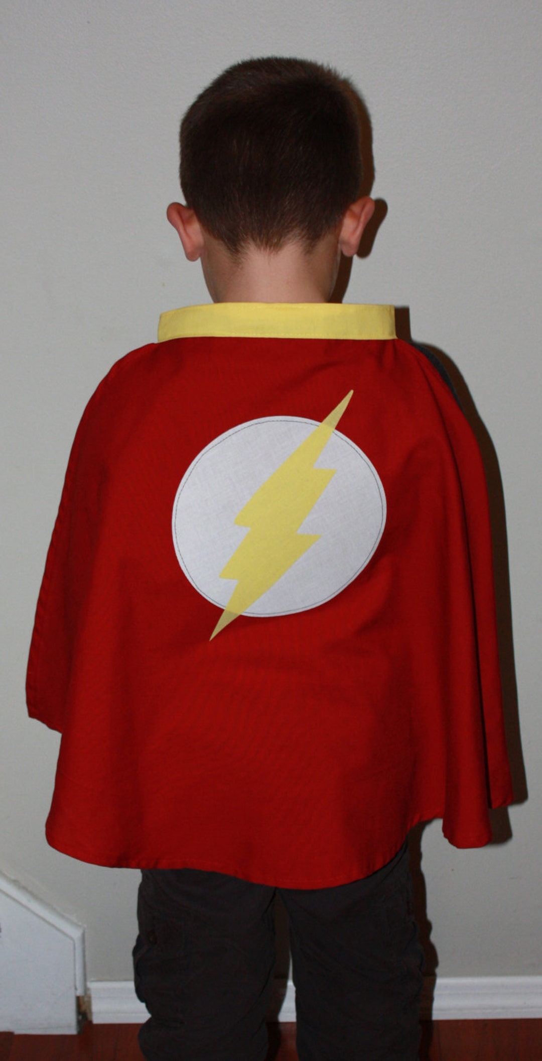 The Flash Inspired Child Sized Superhero Cape - Etsy