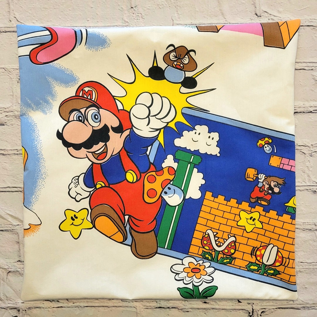 Custom Throwback Retro Super Mario Pillow - Etsy