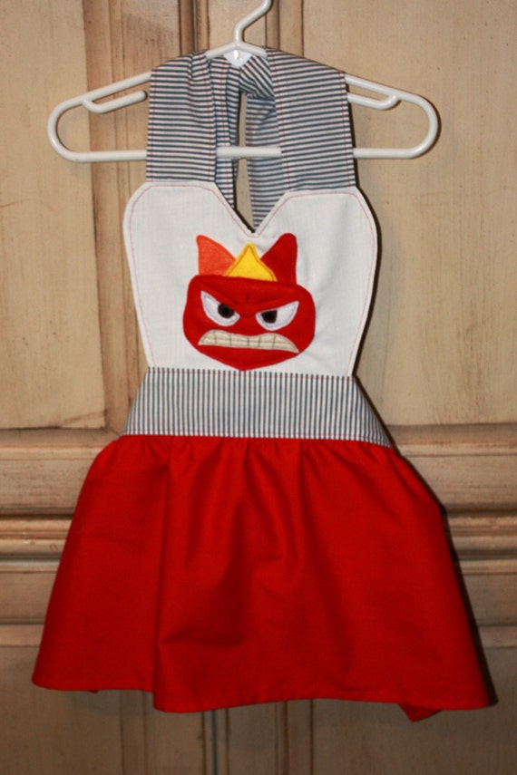 Pixar Inside Out Inspired Anger Dress up Apron Costume | Etsy