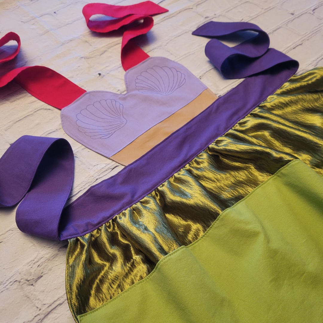 Little Mermaid Ariel Inspired Dress up Apron - Etsy