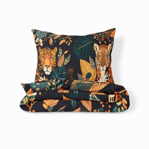 Tiger Bedding Set Reversible Comforter or Duvet Cover - Etsy