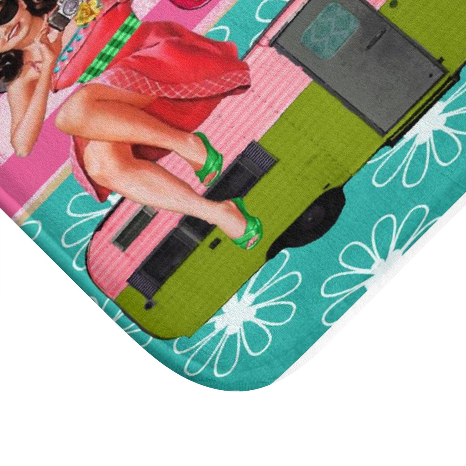 Retro Camper Bath Mat - Etsy