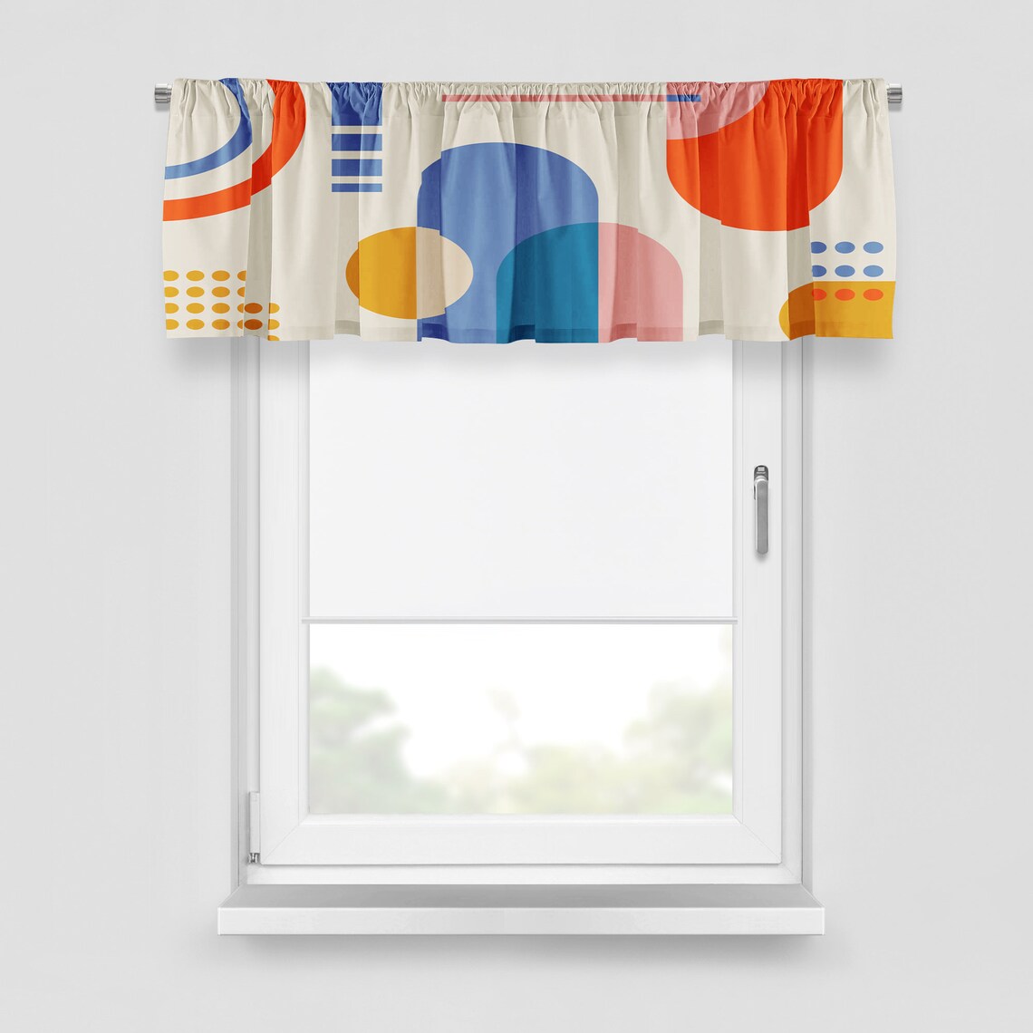 Mid Century Modern Abstract Window Curtains | Etsy