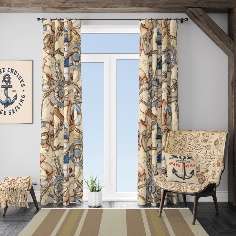 Coastal Curtains - Etsy