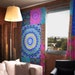 Boho Window Curtains Mandala Medley Faux Patchwork Curtain Panels - Etsy