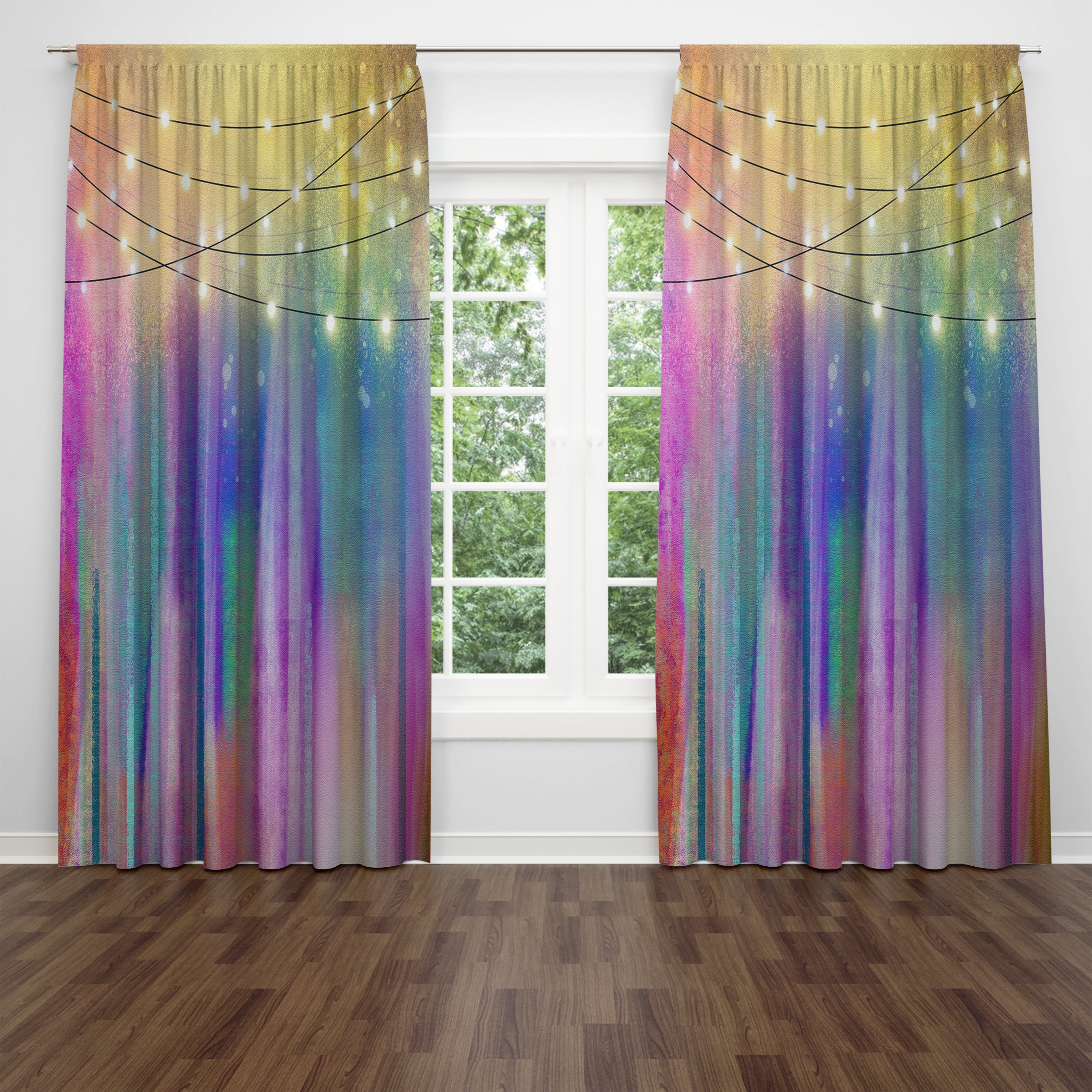 Northern Nights Window Curtains - Etsy