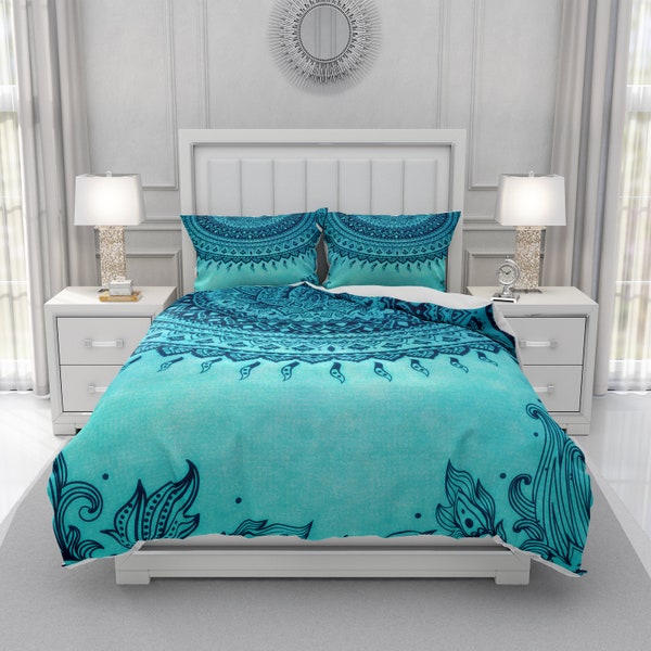 Turquoise Comforter - Etsy