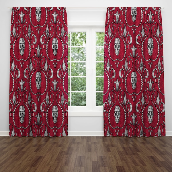 Red Curtains - Etsy
