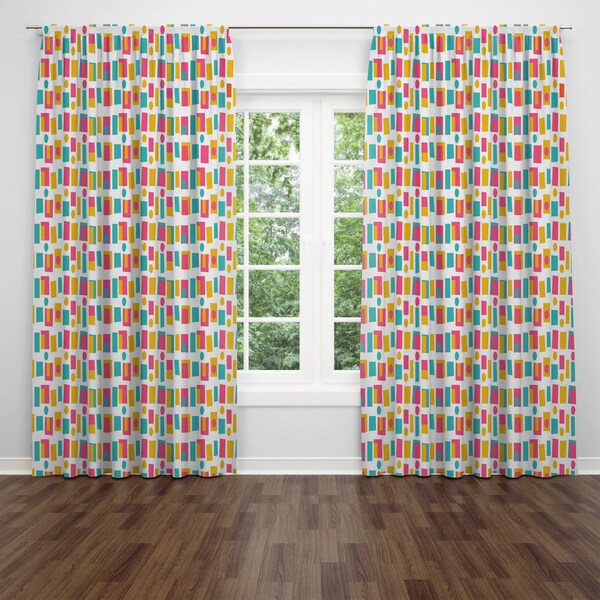 Mod Cafe Curtains - Etsy