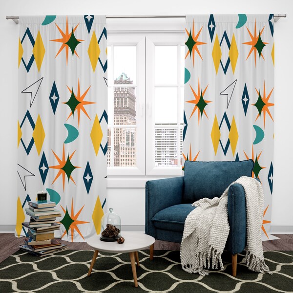 Mid Century Modern Window Treatments - Etsy