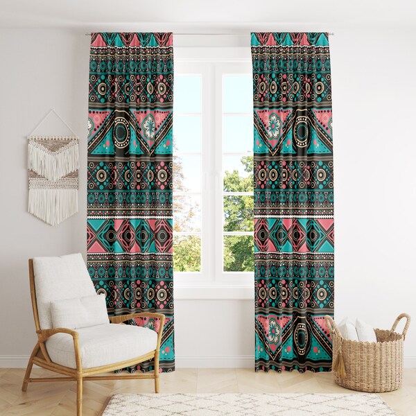 Tribal Curtains - Etsy