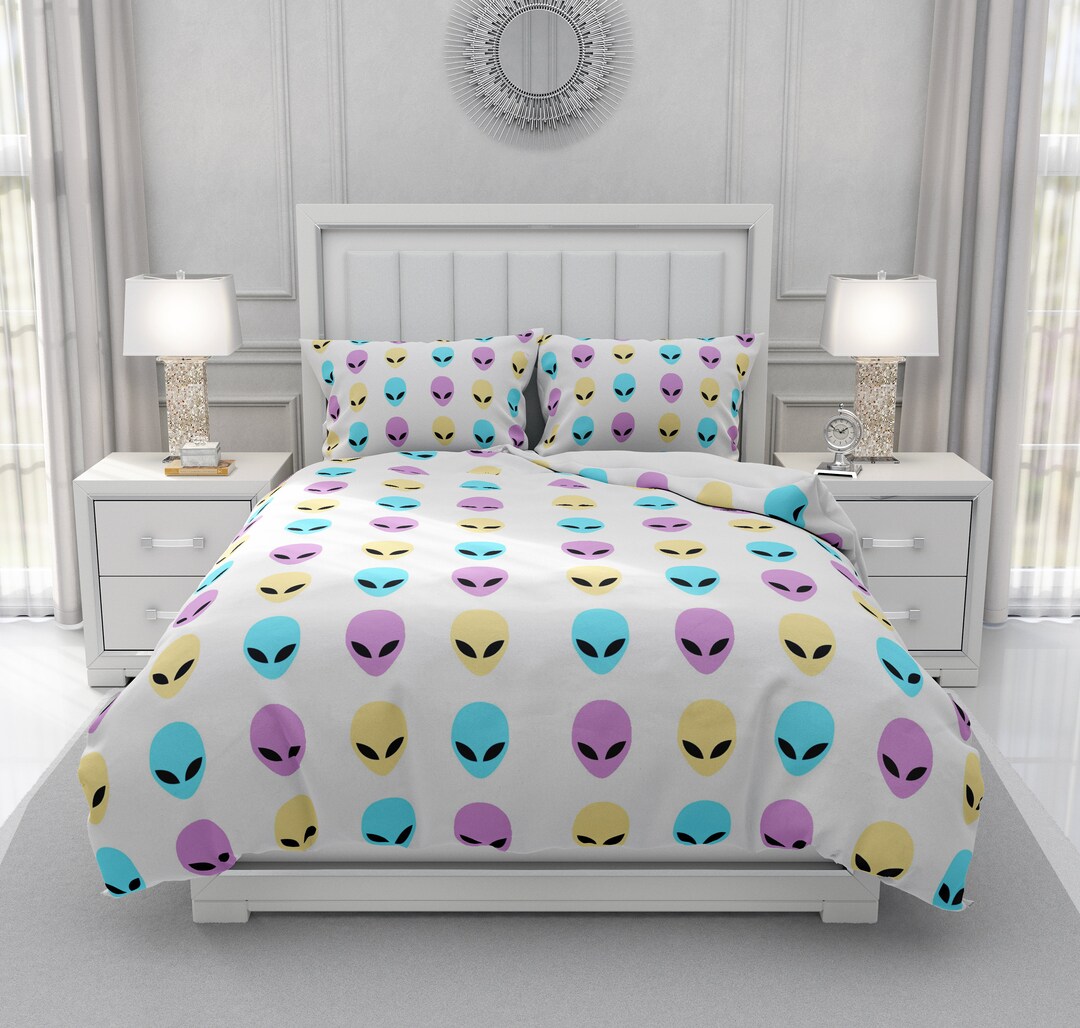Alien Head Comforter, Duvet Cover Pillow Shams - Etsy