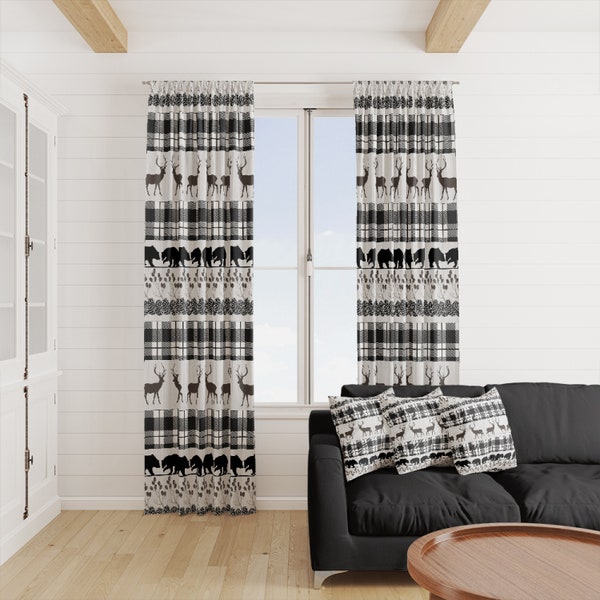 Rustic Curtains - Etsy