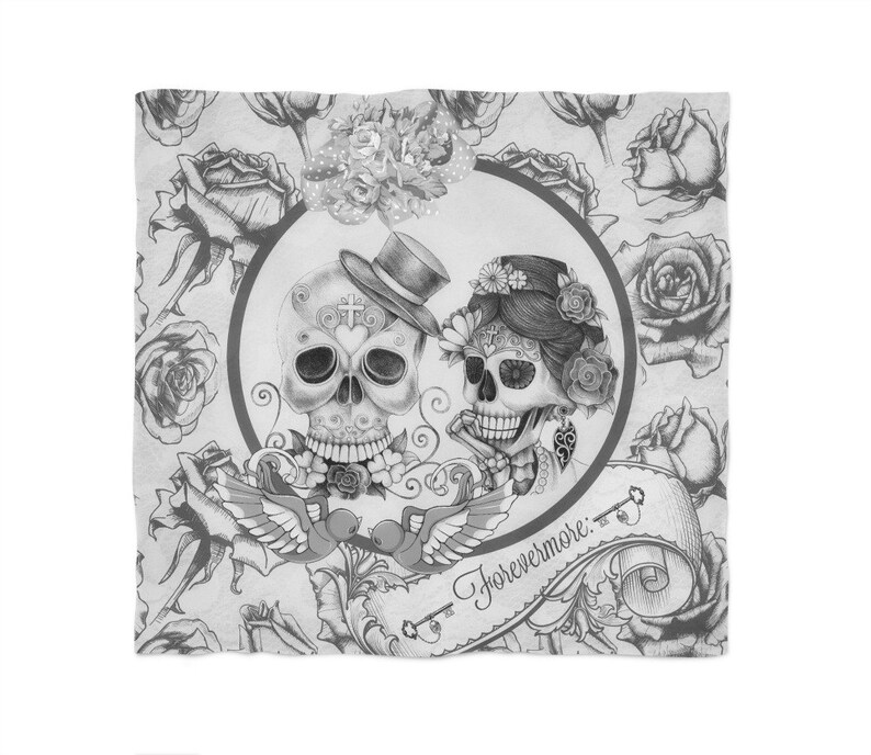 Skull Fleece Blanket 60 X 80 forever More - Etsy