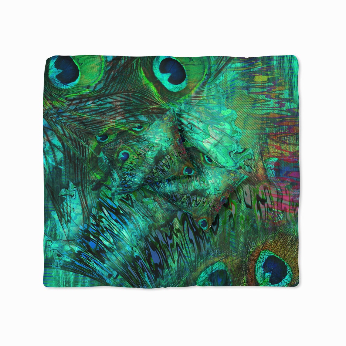 Peacock Comforter Duvet Cover Pillow Shams Etsy