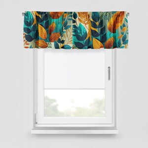 Colorful Leaves Botanical Window Curtains - Etsy
