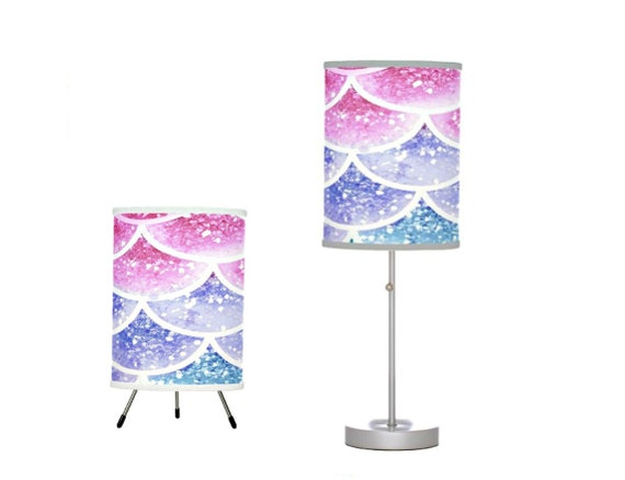 Mermaid Scales Tamble Lamp or Tripod Lamp | Etsy