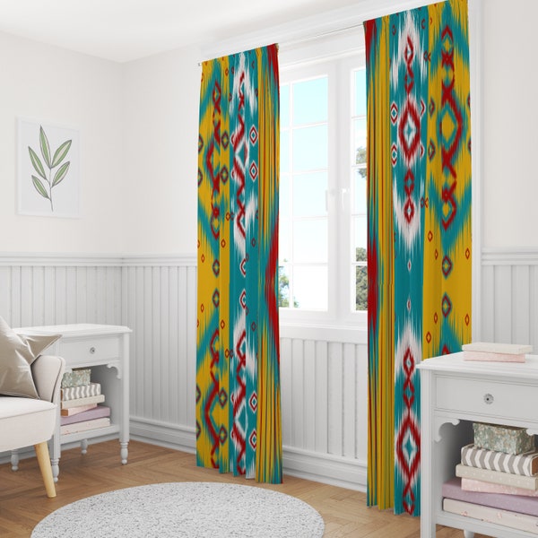 Ikat Curtains - Etsy