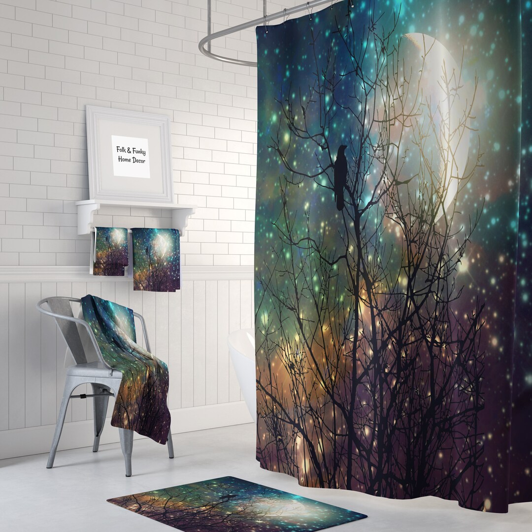 Full Moon Shower Curtain - Etsy
