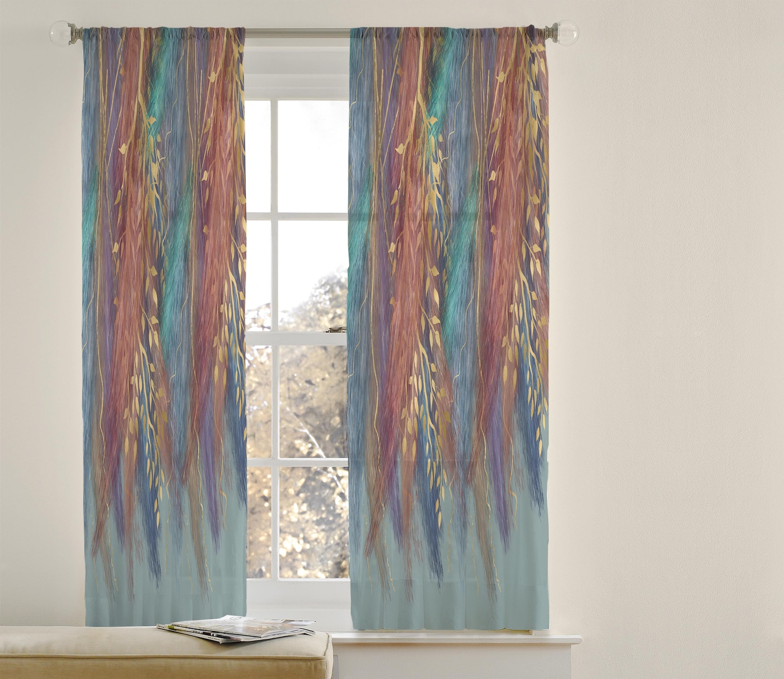 Wispy Dreams Window Curtains Boho Chic Window Treatments - Etsy