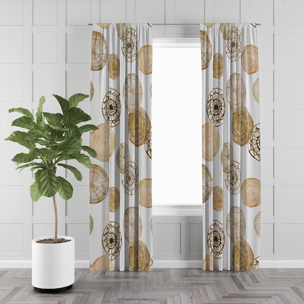 Nature Window Curtains - Etsy