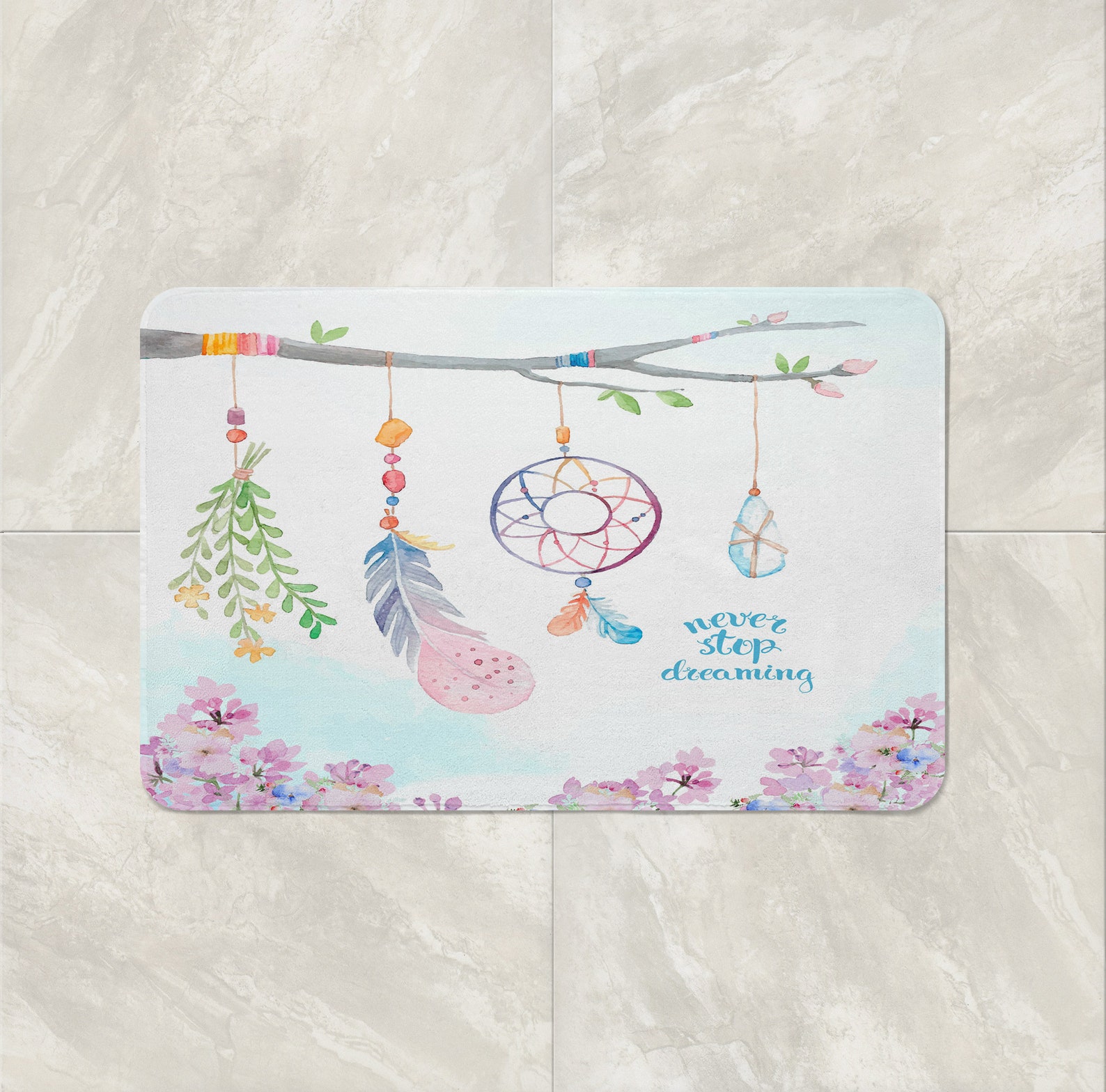 Dreamcatcher Tree Shower Curtain Towels Bath Mat Boho | Etsy