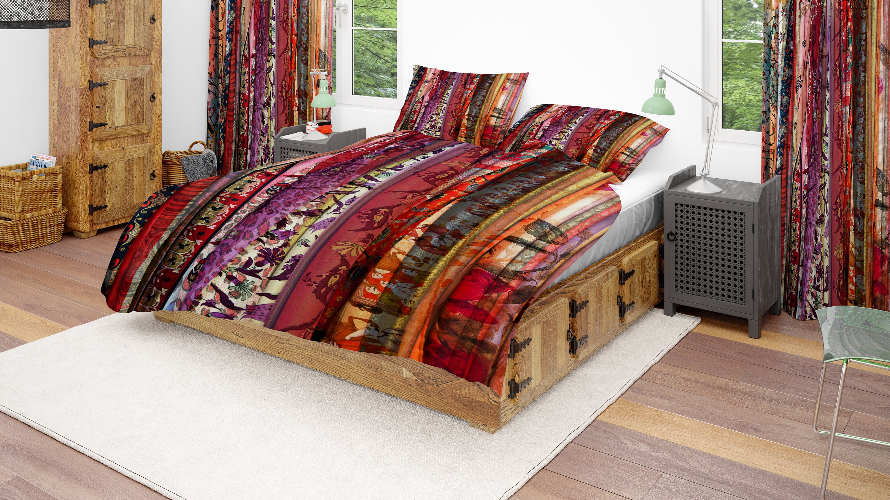 Boho Bedding Set Hippie Bedding Gypsy Spirit Bedding Set | Etsy