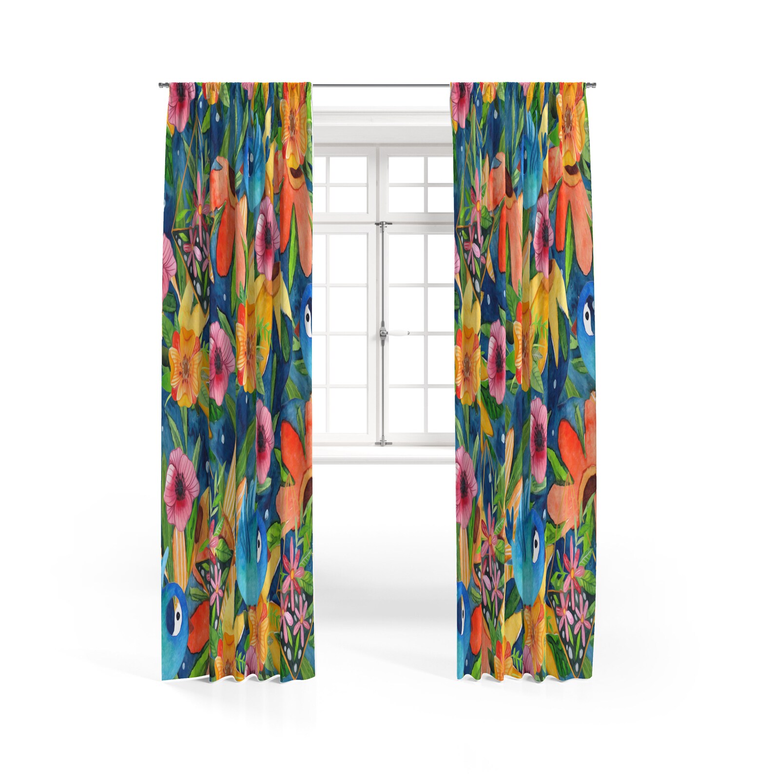 Whimsy Boho Window Curtains - Etsy