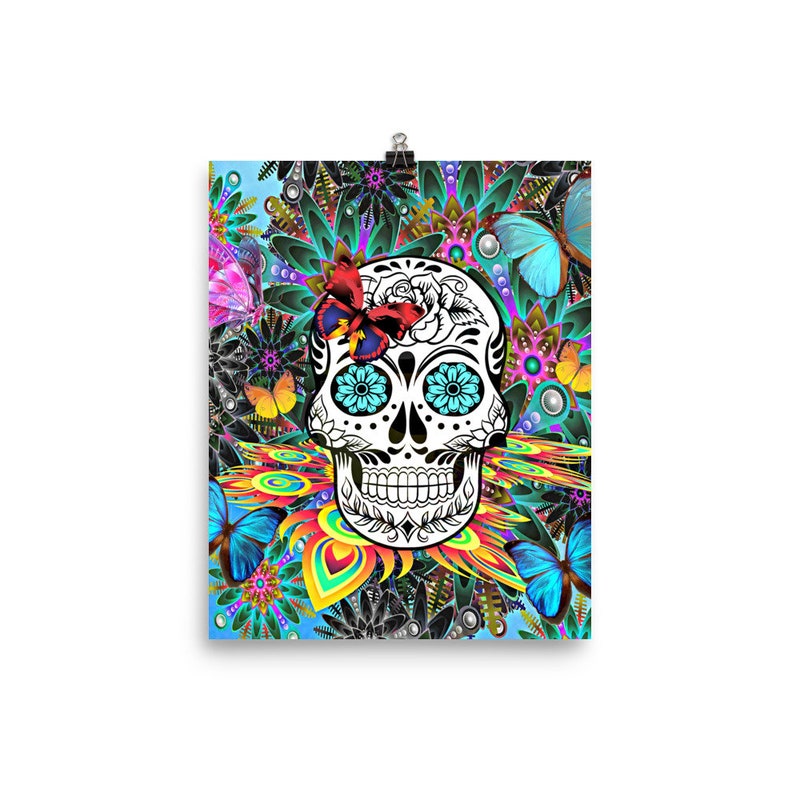 Sugar Skull Poster - Etsy