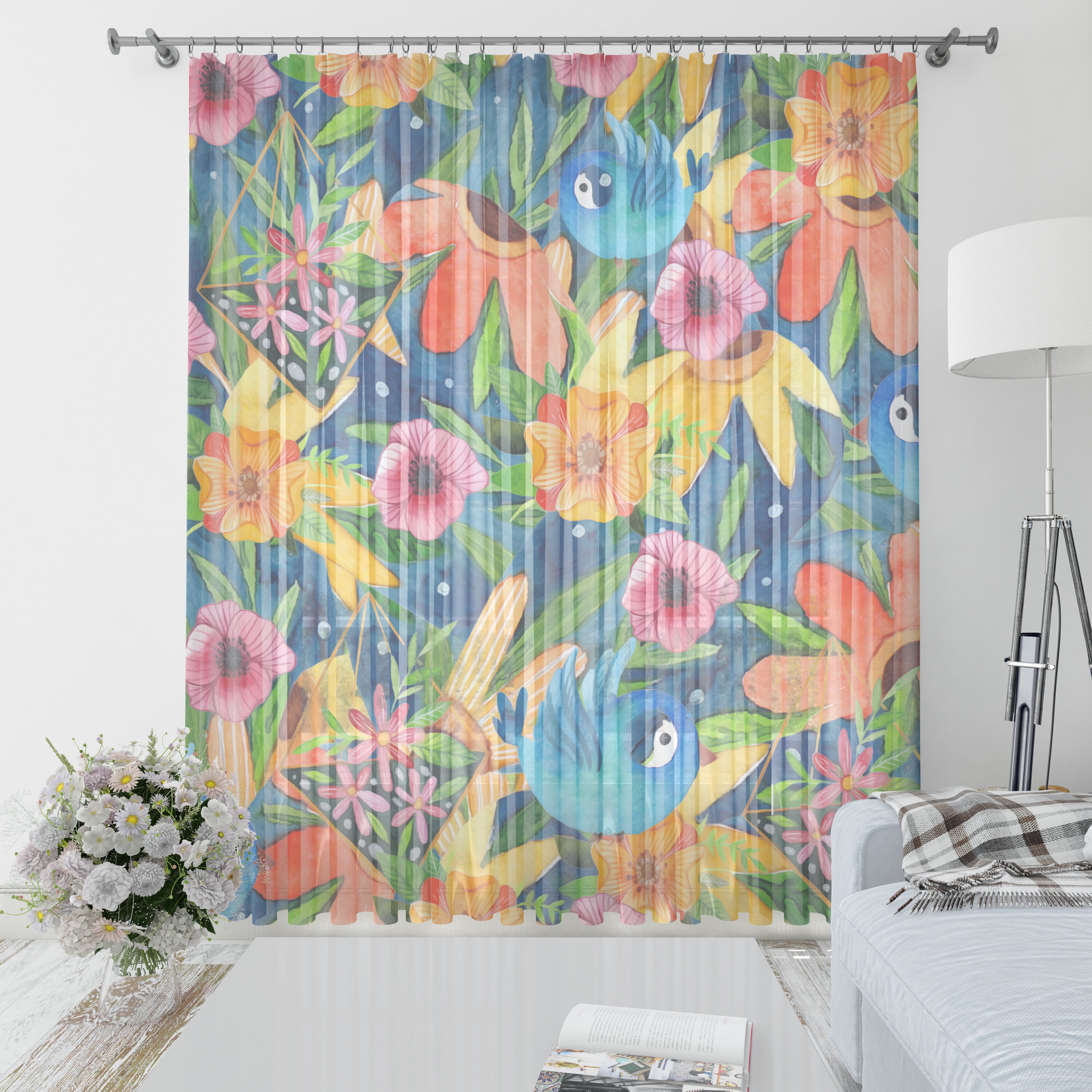 Whimsy Boho Window Curtains | Etsy