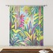 Tropical Funky Foliage Window Curtains - Etsy