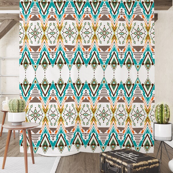 Turquoise Curtain - Etsy