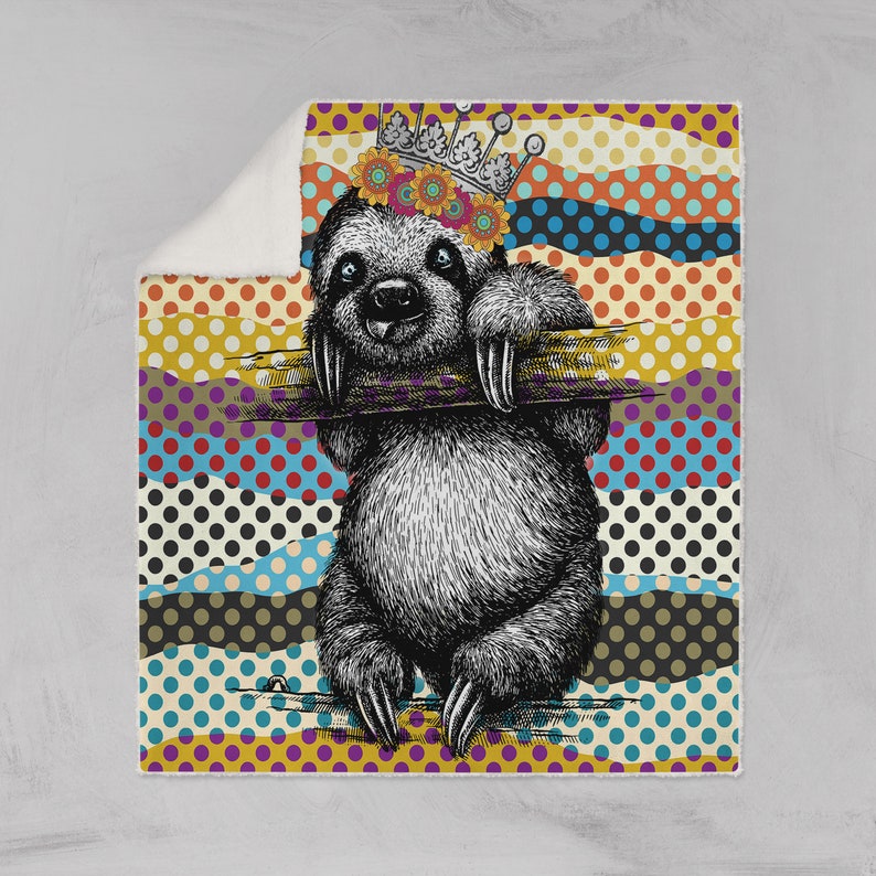 Sloth Blanket - Etsy