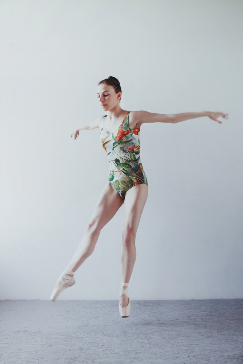 Hummingbird-digital Printed One-piece Swimsuit With Classic Cut,eco ...