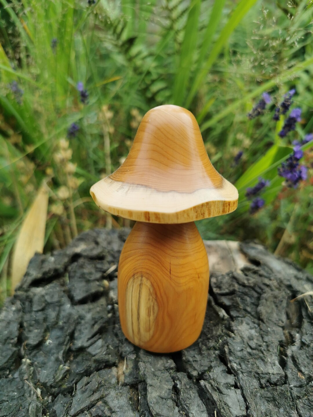 Handcrafted Wooden Toadstool Turned From Reclaimed Yew - Etsy