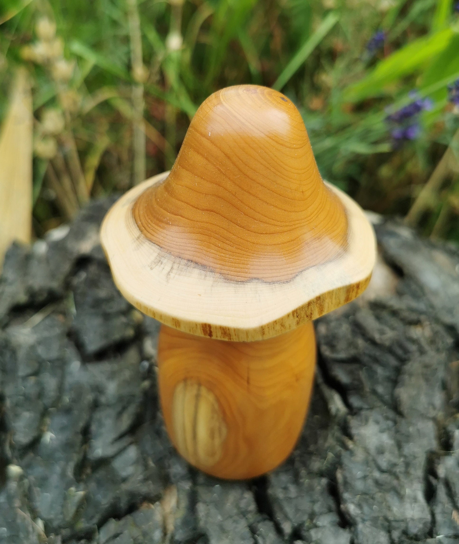 Handcrafted Wooden Toadstool Turned From Reclaimed Yew - Etsy