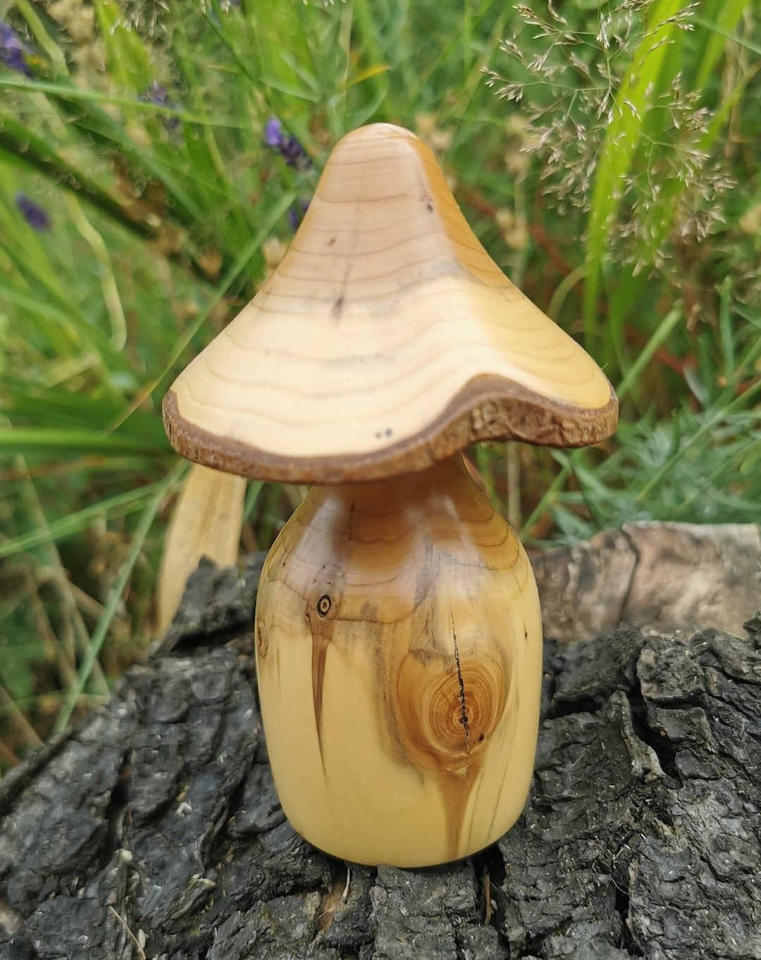 Handcrafted Wooden Toadstool Turned in Reclaimed Yew - Etsy