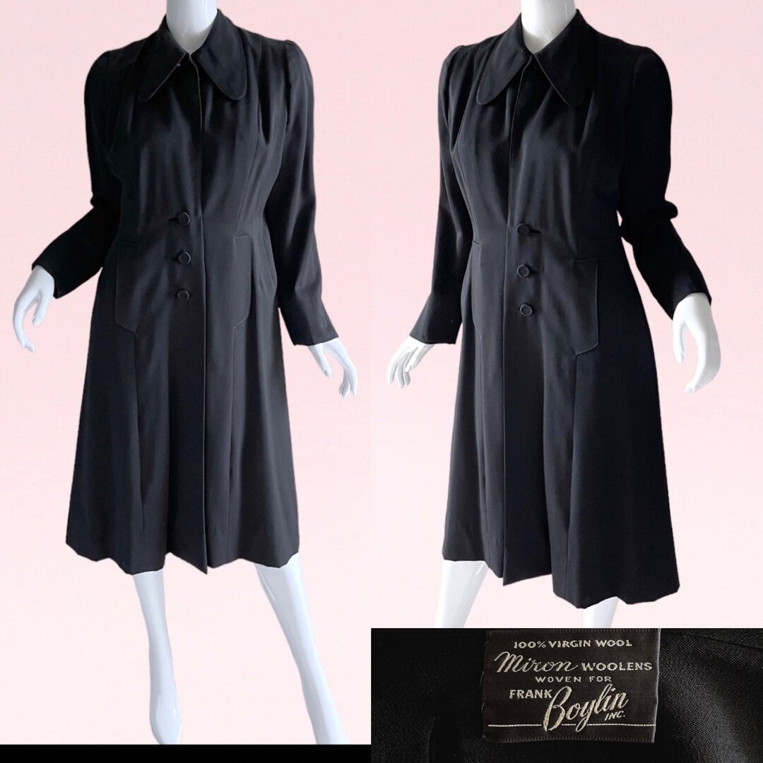 1940s Vintage Victorian Wool Riding Coat Miron Woolens Frank Boylin ...