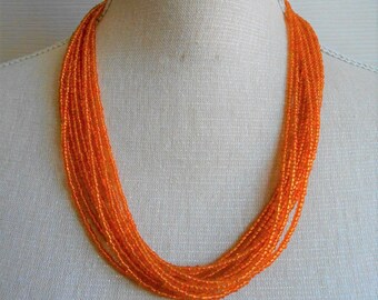 Orange necklace | Etsy