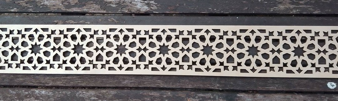 Fretwork Filigree Decorative Strip Moroccan Zellij Design N - Etsy